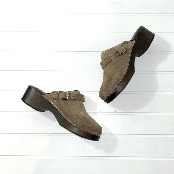 Re/Done | Shoes | Redone 7s Suede Classic Clog | Poshmark